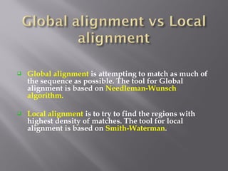 Needleman wunsch computional ppt | PPT