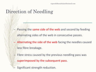 Needle punching technique by Vignesh Dhanabalan | PPTX