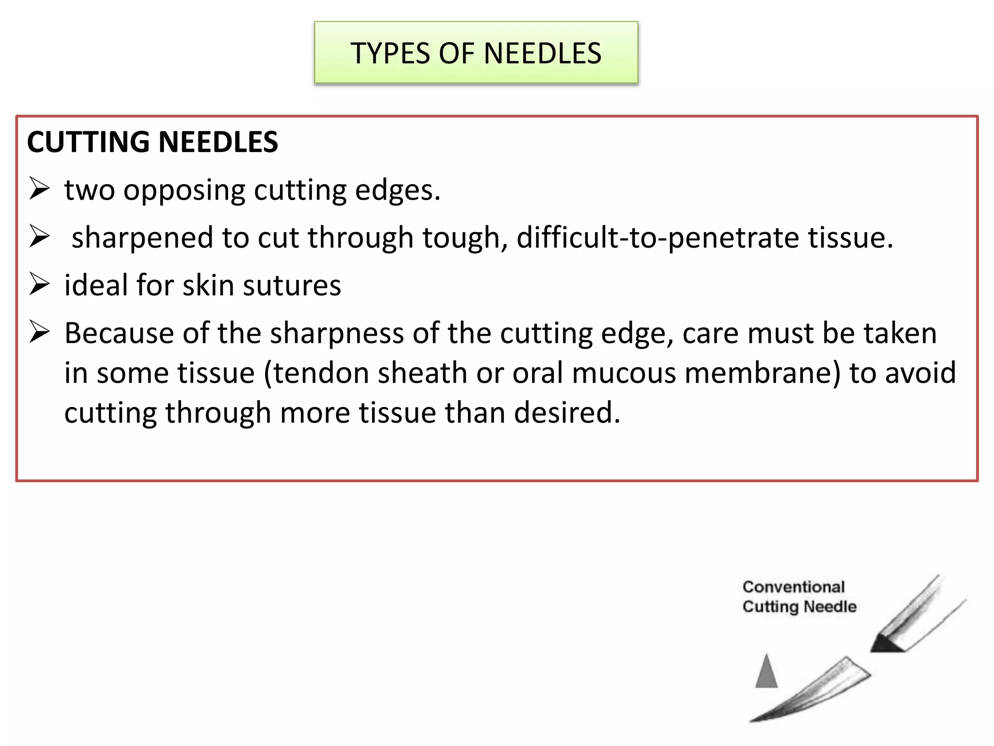 Surgical needles basics | PPTX