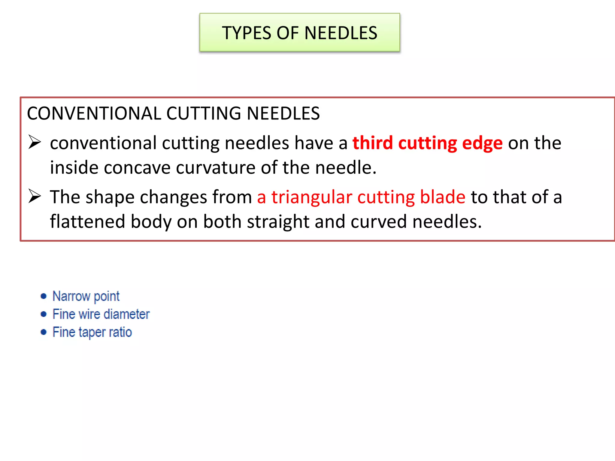 Surgical needles basics | PPTX