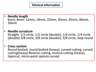 Surgical needles basics | PPTX