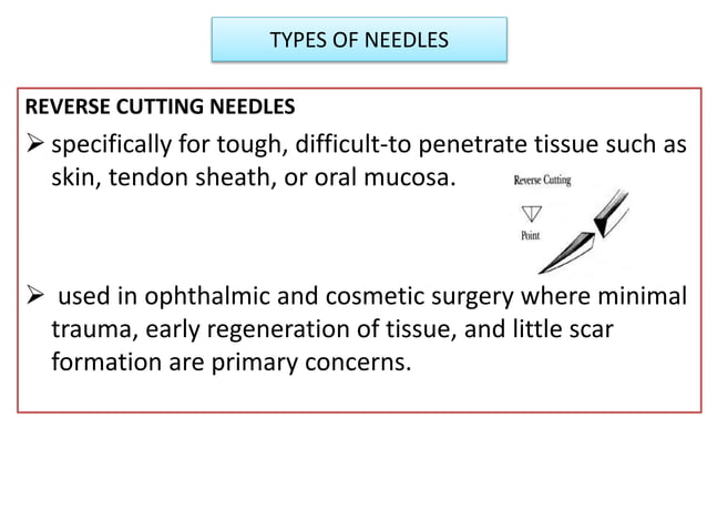Surgical needles basics | PPTX