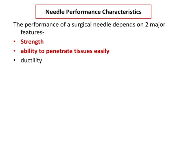 Surgical needles basics | PPTX
