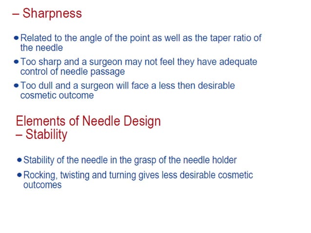 Surgical needles basics | PPTX