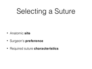 Needles & sutures (A quick Review) | PPT