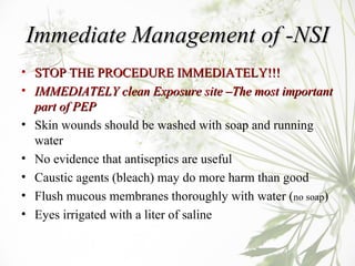 Needle stick Injury | PPT