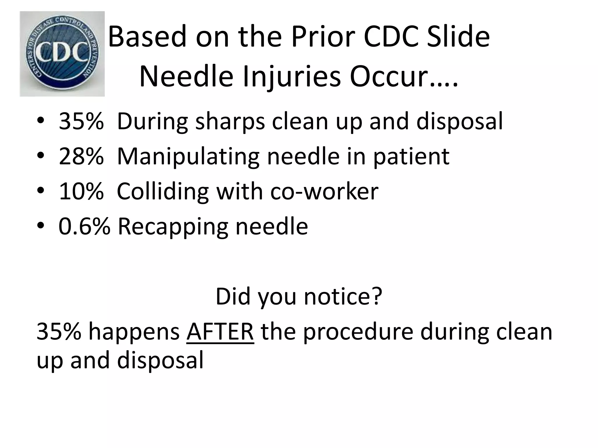 Needle stick injury and hazards of needle stick | PPT