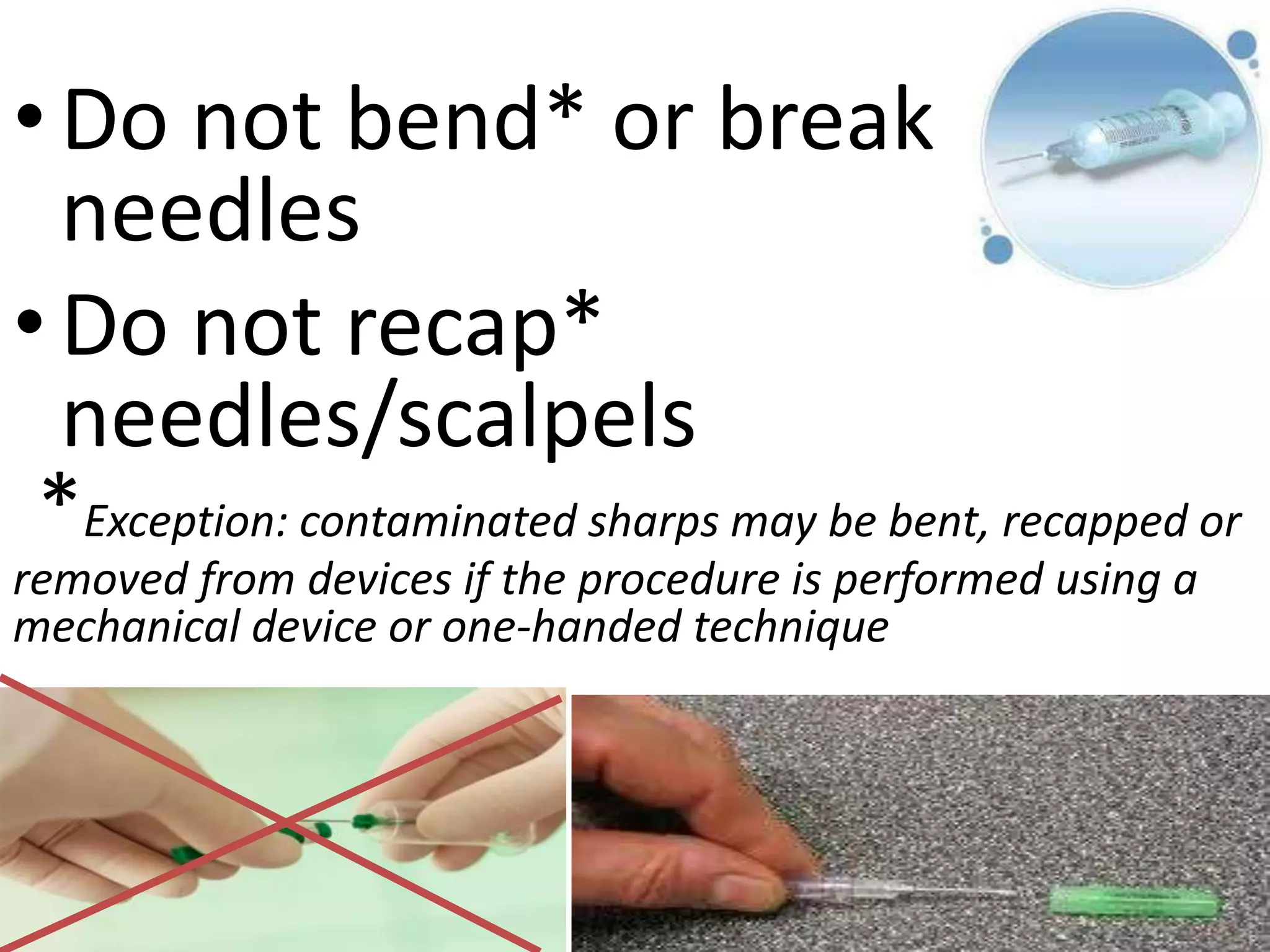 Needle stick injury and hazards of needle stick | PPT