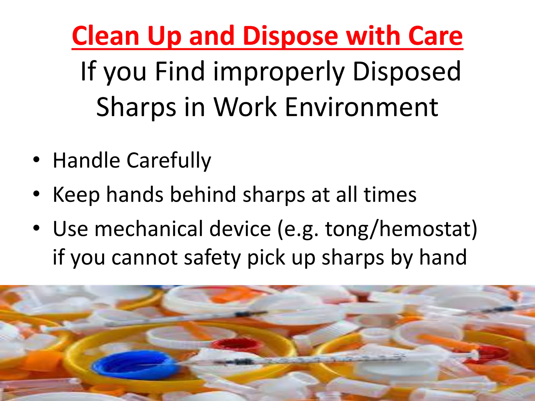 Needle stick injury and hazards of needle stick | PPT