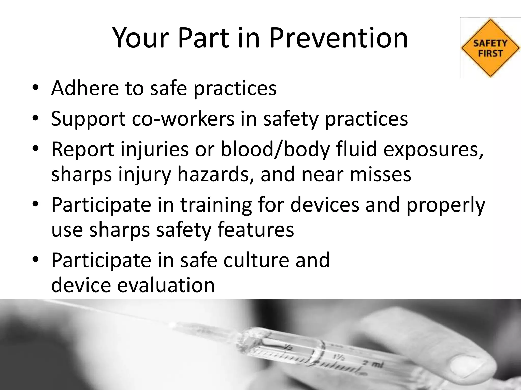 Needle stick injury and hazards of needle stick | PPT