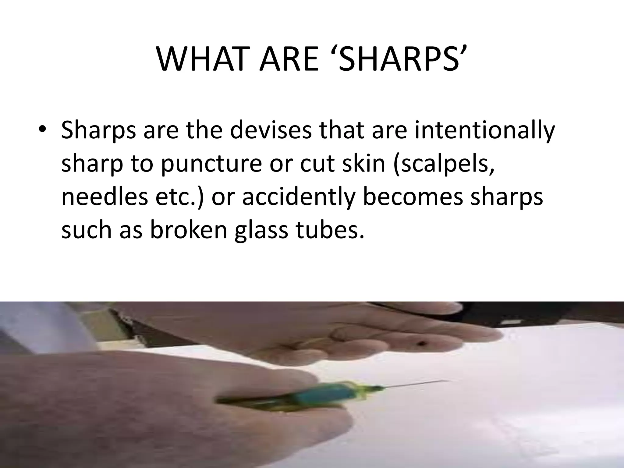 Needle stick injury and hazards of needle stick | PPT