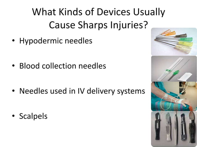 Needle stick injury and hazards of needle stick | PPT