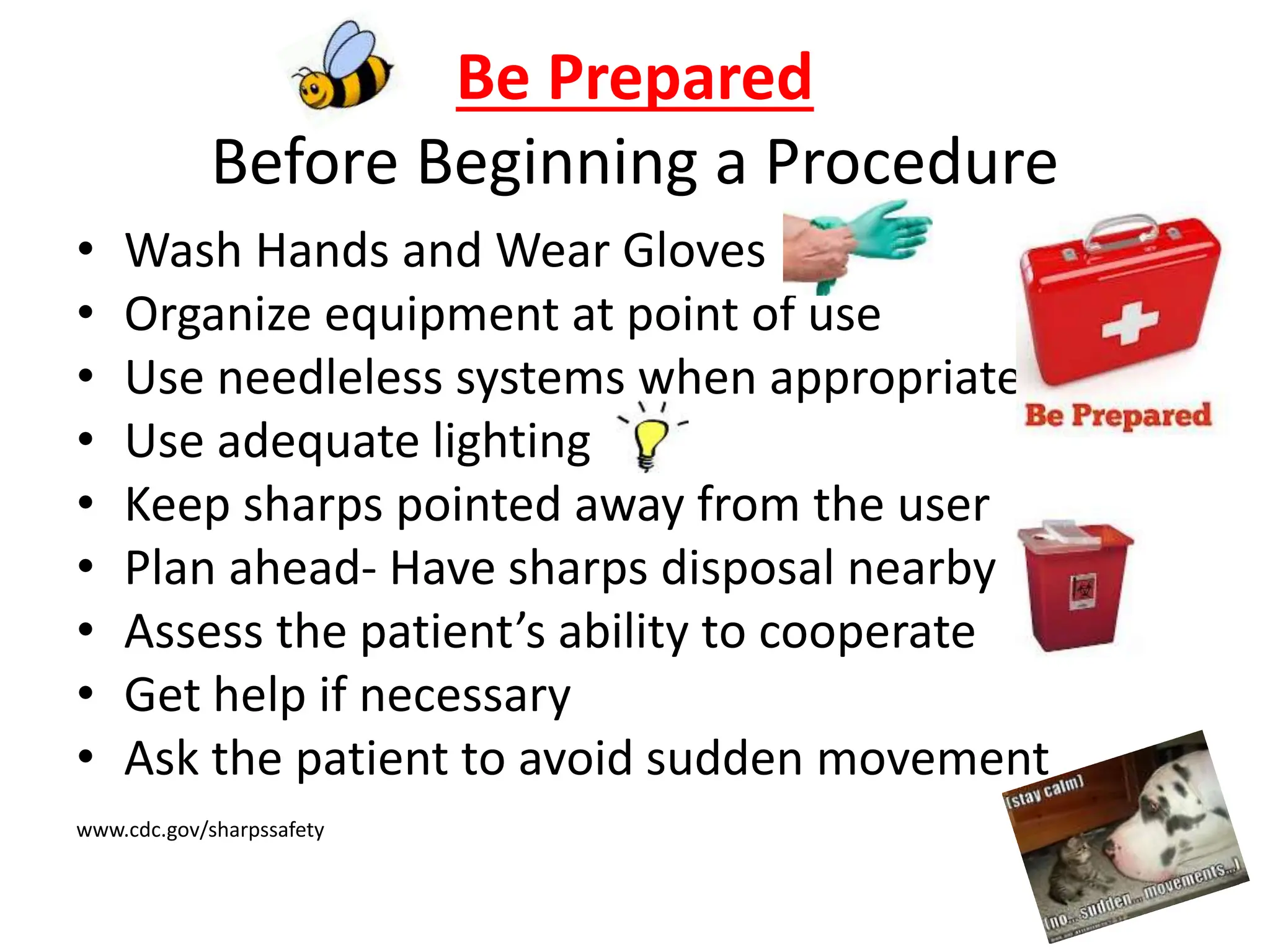 Needle Stick and Sharps Exposure Prevention for Students.ppt | First ...