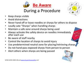Needle Stick and Sharps Exposure Prevention for Students.ppt | First ...