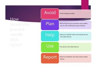 Needle stick injury | PPTX