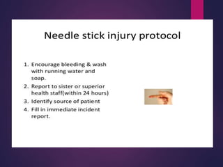 Needle stick injury | PPTX
