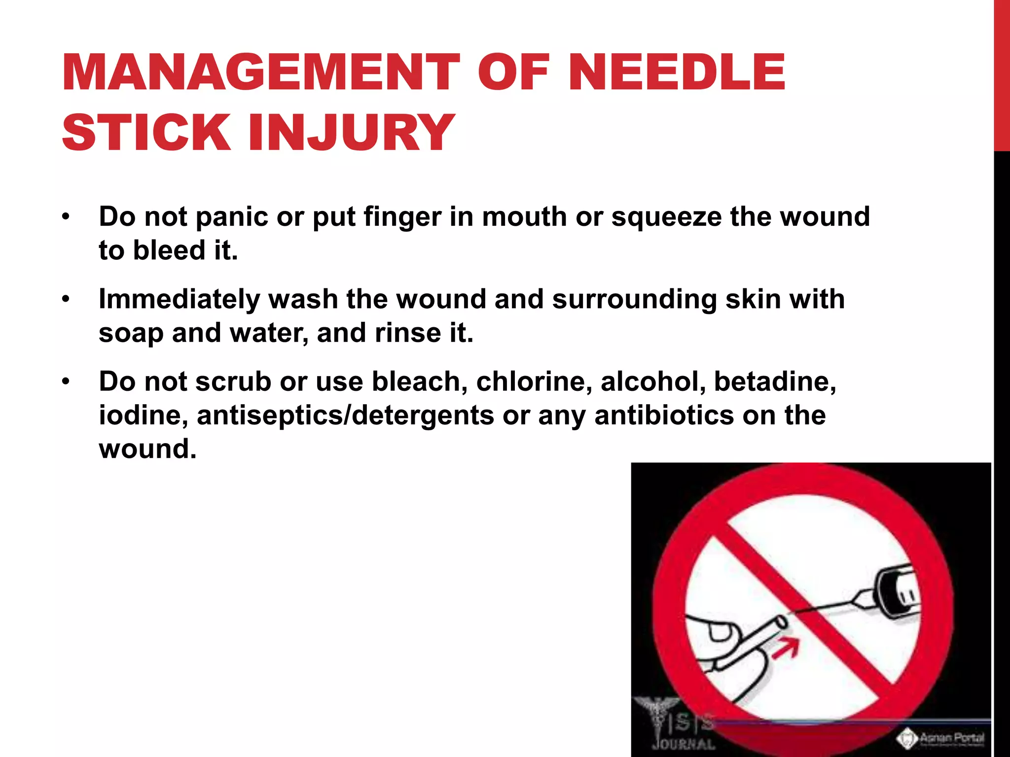 Needle stick injury | PPTX