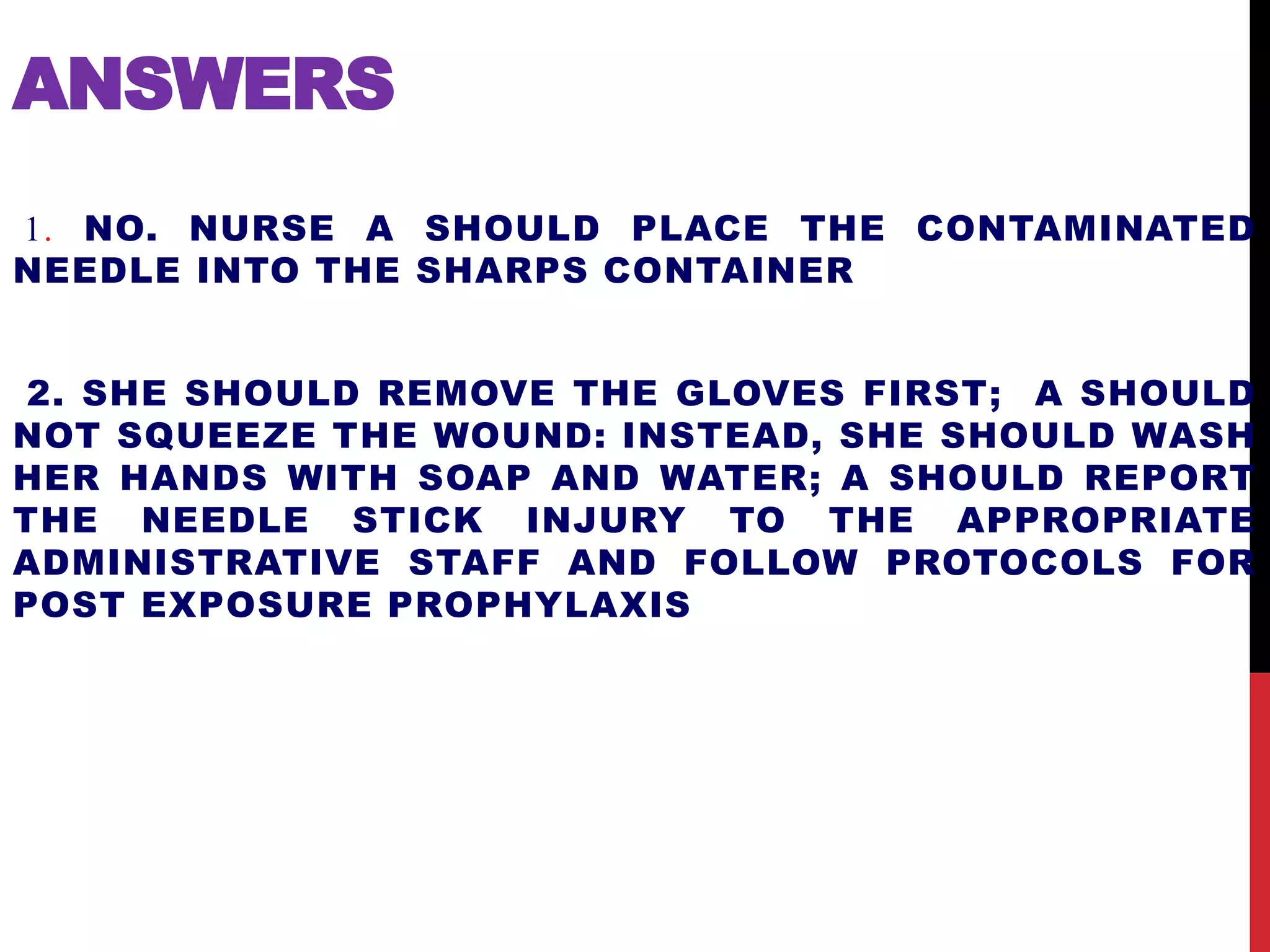 Needle stick injury | PPTX