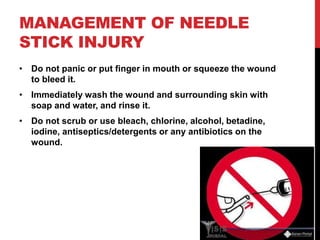 Needle stick injury | PPT