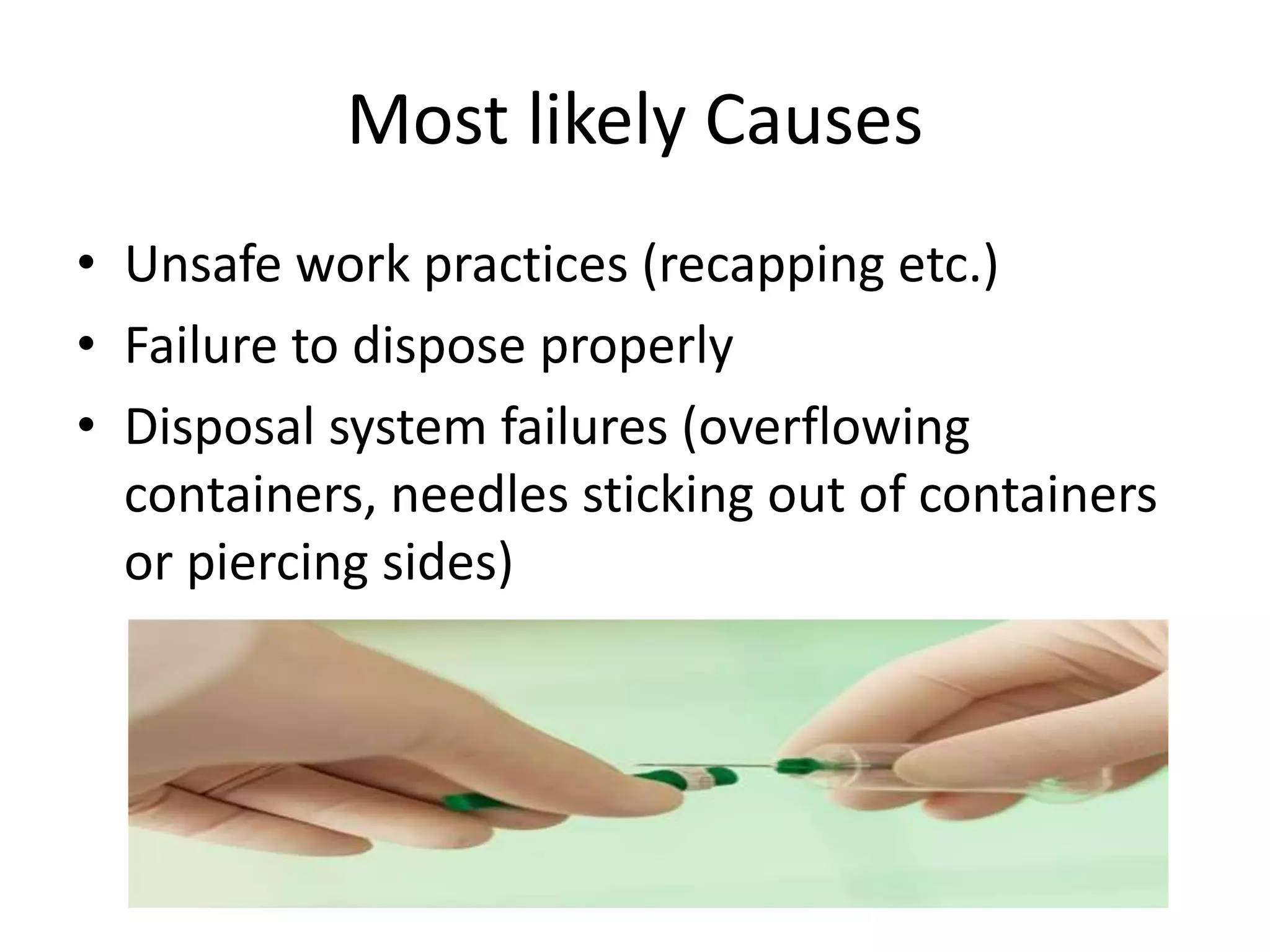 Needle stick injury | PPTX
