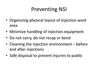 Needle stick injury | PPTX