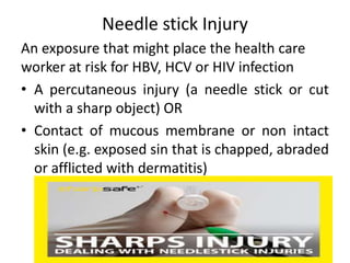 Needle stick injury | PPTX