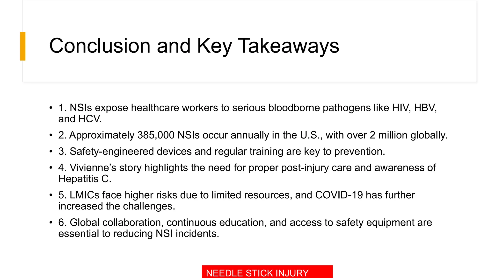 Needle Stick Injury: 2024 CDC and WHO Data, Prevention Strategies | PDF