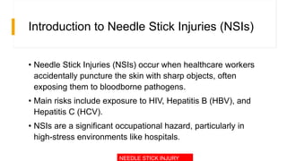 Needle Stick Injury: 2024 CDC and WHO Data, Prevention Strategies | PDF