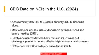 Needle Stick Injury: 2024 CDC and WHO Data, Prevention Strategies | PDF