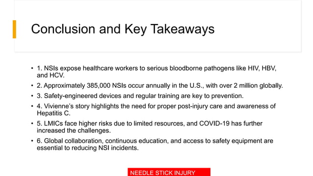 Needle Stick Injury: 2024 CDC and WHO Data, Prevention Strategies | PDF