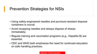 Needle Stick Injury Prevention Strategies | PPT