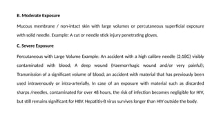 Needle stick injury and its management at hospital | PPTX