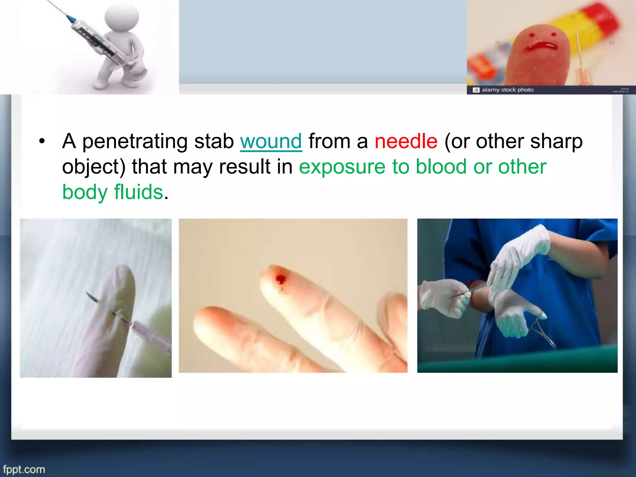 Needle stick injury Prevention and Management by Dr. Rakesh Prasad Sah ...