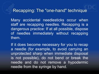 Needlestick injury | PPT
