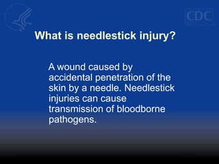 Needlestick injury | PPT