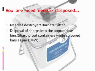 needles Tick in working in hospital health care worker | PPTX ...