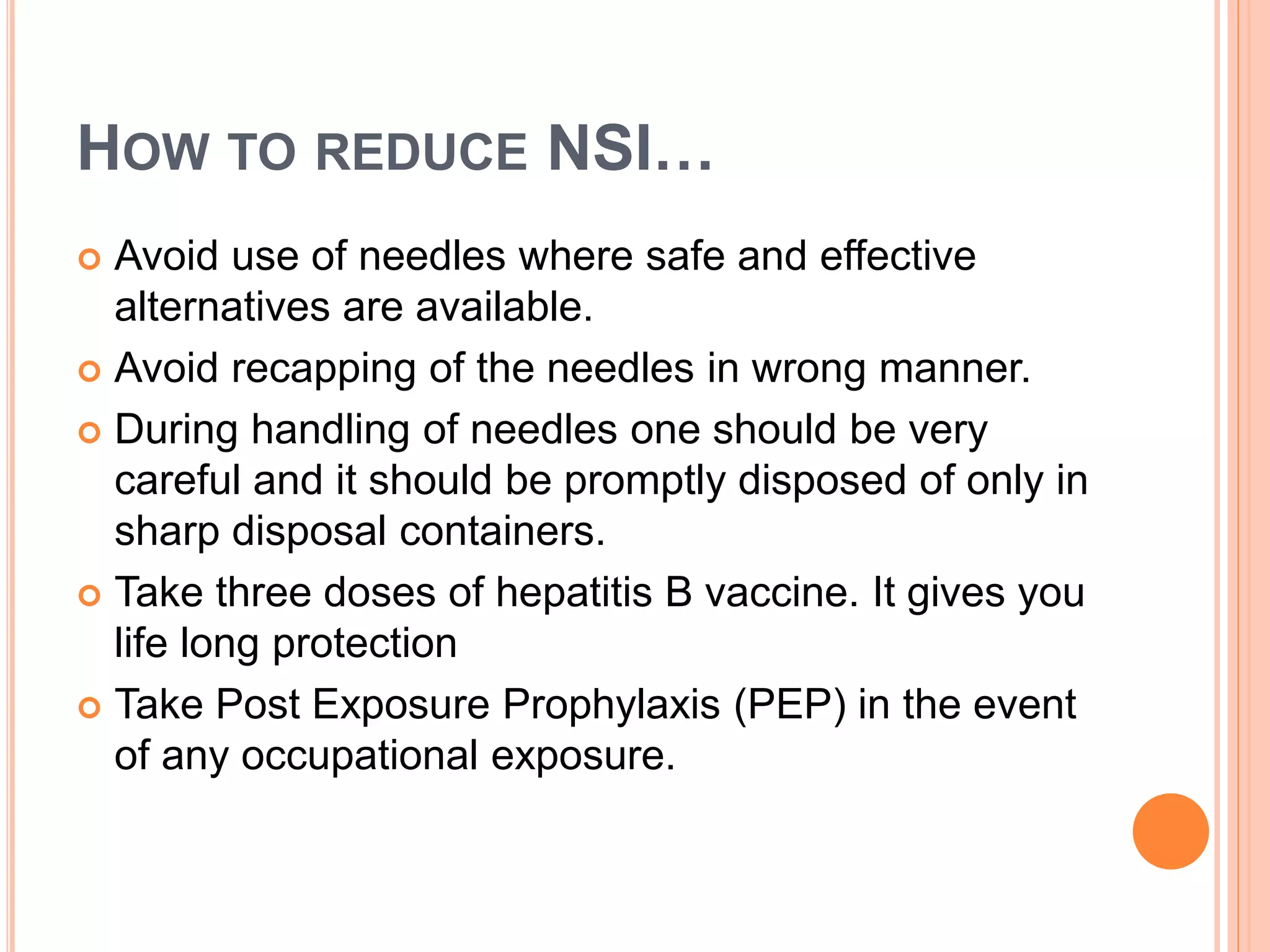 Needle stick injury | PPTX