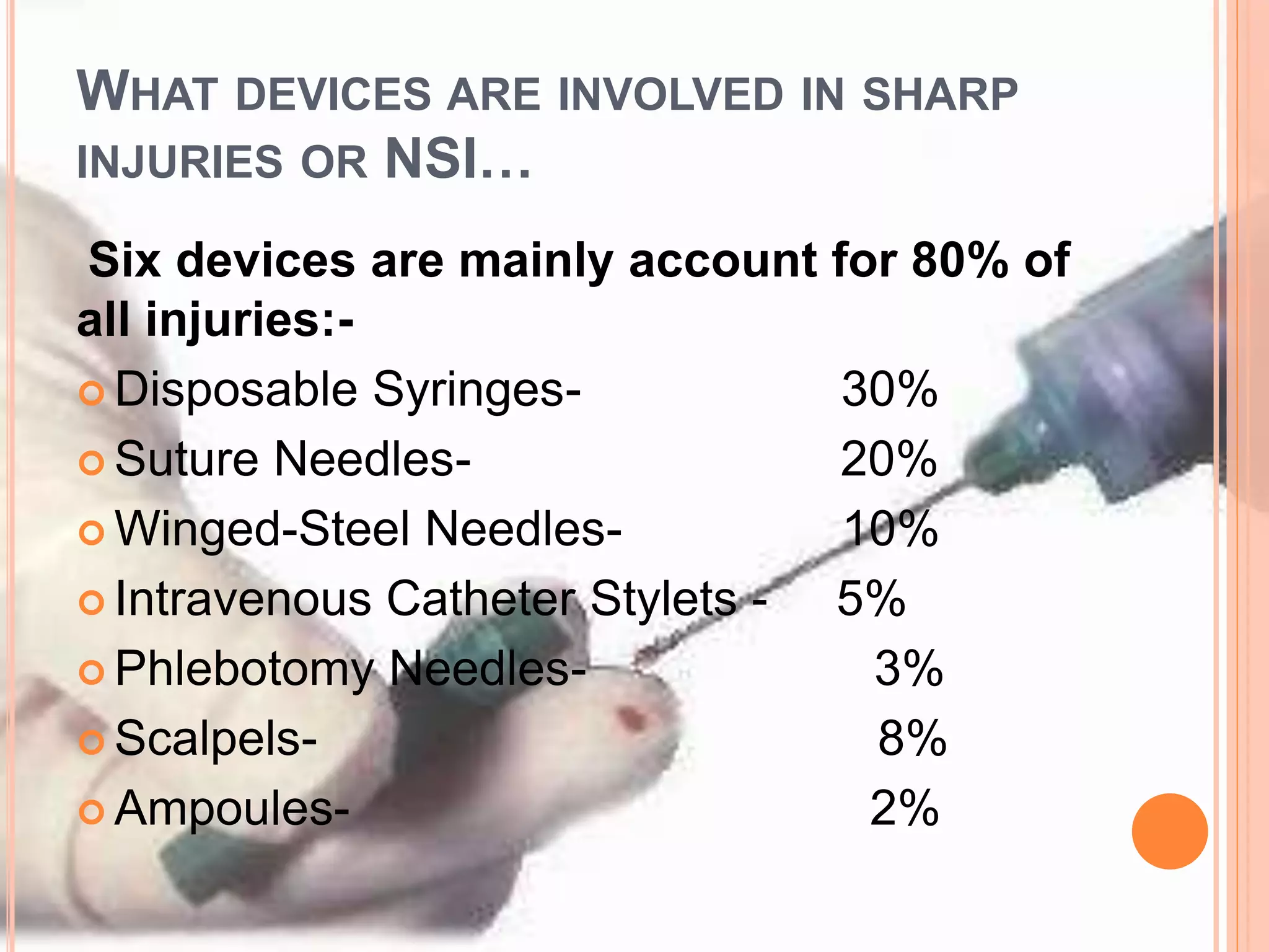 Needle stick injury | PPTX