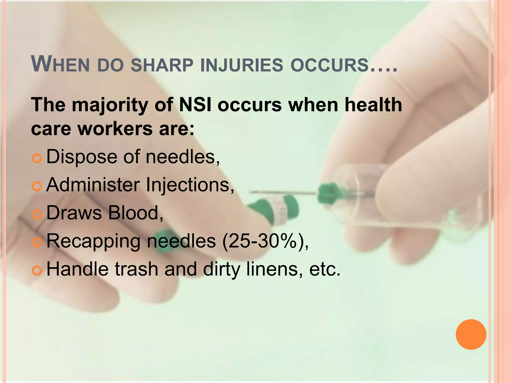 Needle stick injury | PPTX
