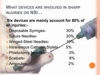 Needle stick injury | PPTX