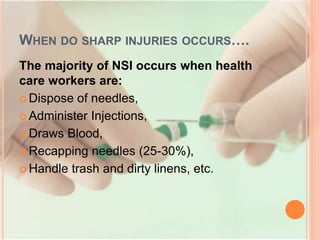 Needle stick injury | PPTX