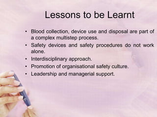 Needle Stick Injury Presentation | PPTX