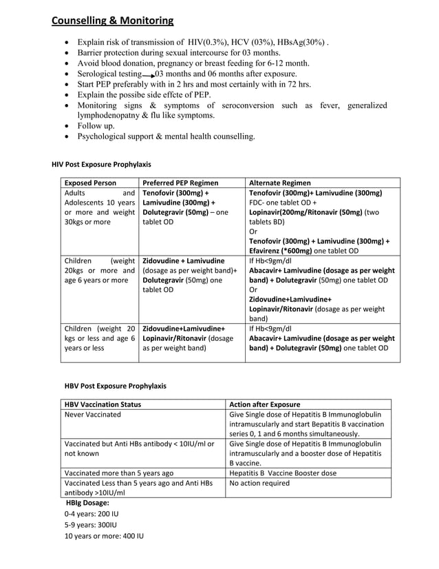 Needle Stick Injury Protocol- UPUMS.pdf | Infectious Diseases ...