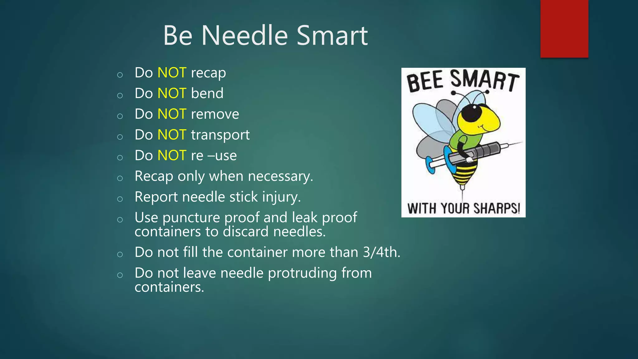 Needle stick sharps injury and its post exposure prophylaxis management ...