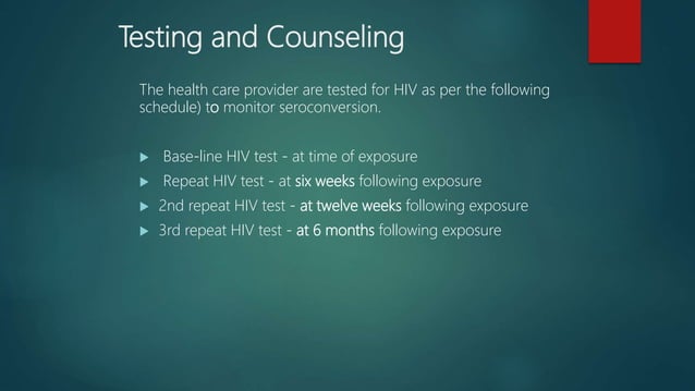 Needle stick sharps injury and its post exposure prophylaxis management ...