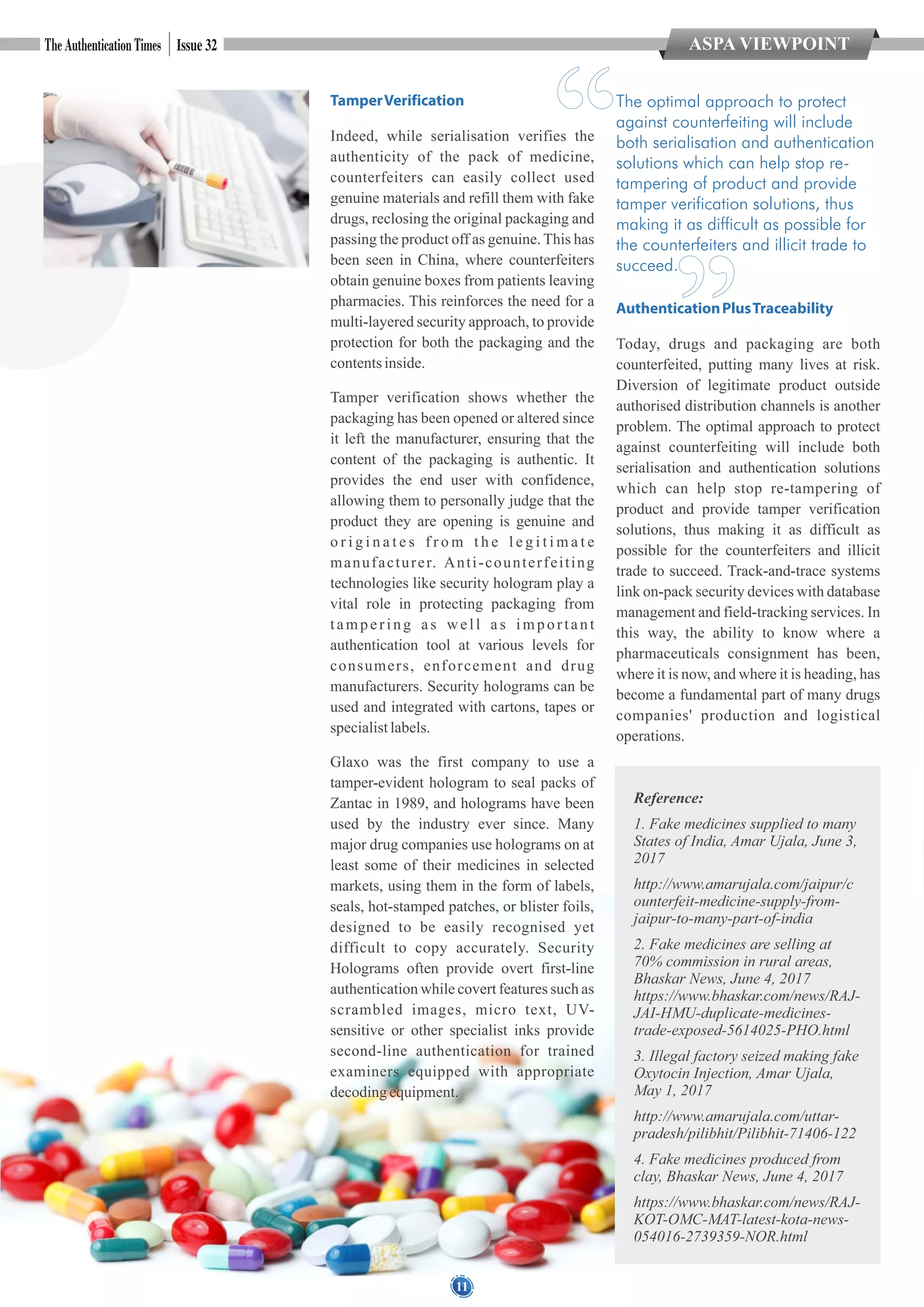 Need of anti counterfeit secured packaging | PDF