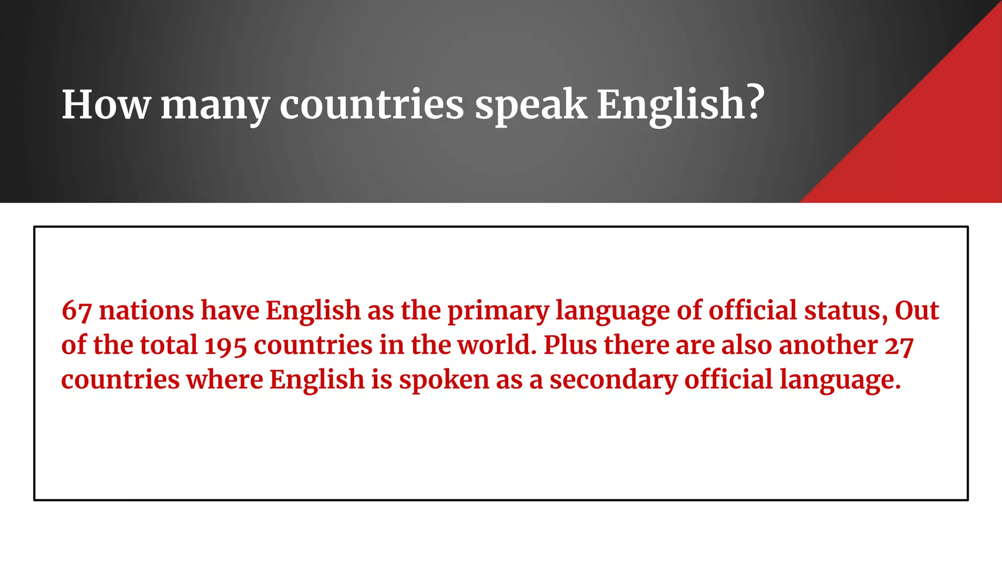 Need of English Language | PPTX