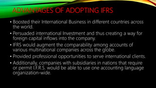 Need of ifrs in automobile industry | PPTX
