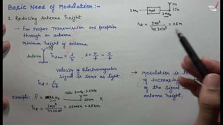 Need of modulation | Communication Systems | PPTX