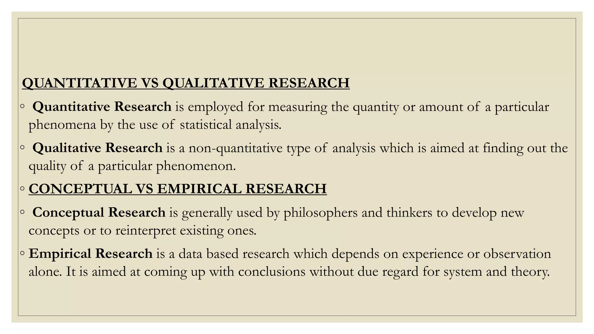 Need of research and types of research | PPTX
